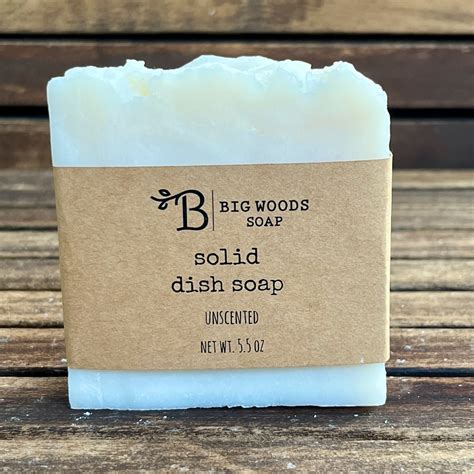 Solid Dish Soap Bars Unscented And Citrus Lemongrass Etsy