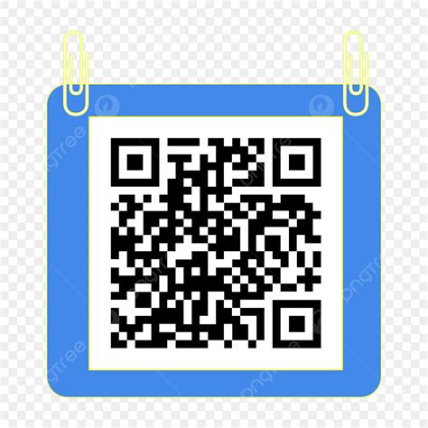 Simple Flat Blue Creative Clips Qr Code Border Simple Flat Wind Blue PNG Transparent Clipart
