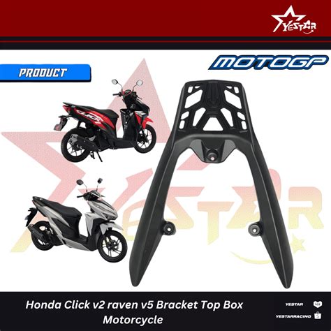 Yestar Honda Click V2 Raven V5 Bracket Top Box Moto Box Grab Bar Bracket Motorcycle Accessories