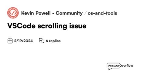 Vscode Scrolling Issue Kevin Powell Community