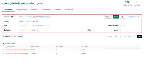 MongoDB Compass Shell SQL语句 2 eiSouthbabe 博客园