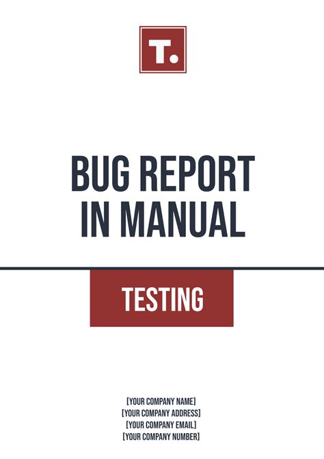 Free Bug Report In Manual Testing Template To Edit Online