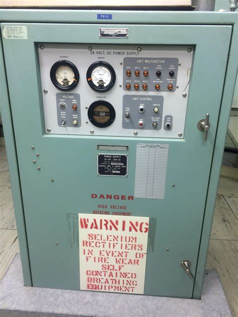 Old Selenium Rectifier In The Titan Missile Museum Where We Do Some Service Work Rectifies To