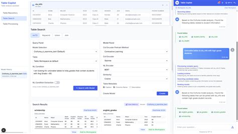 Table Copilot Natural Language Conditional Table Discovery
