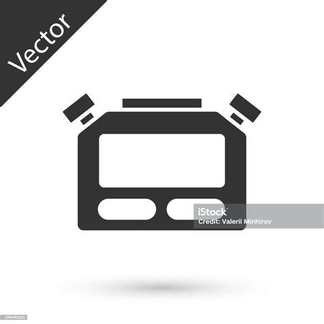 흰색 배경에 격리 된 회색 스톱워치 아이콘 시간 타이머 기호입니다 크로노미터 기호 벡터 2 위 상 종류에 대한 스톡 벡터 아트