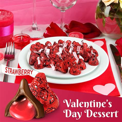 Hersheys Kisses Chocolate Dipped Strawberry Caramelos Para El Día De