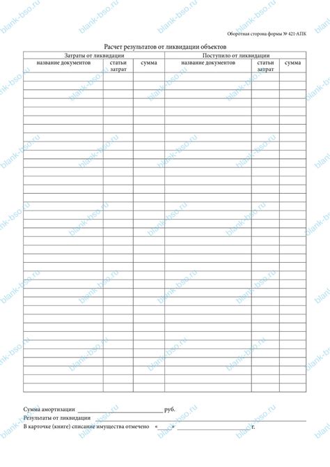 Акт на списание инвентаря и хозяйственных принадлежностей ~ Образец Bs0996 ~ Бланки и журналы онлайн