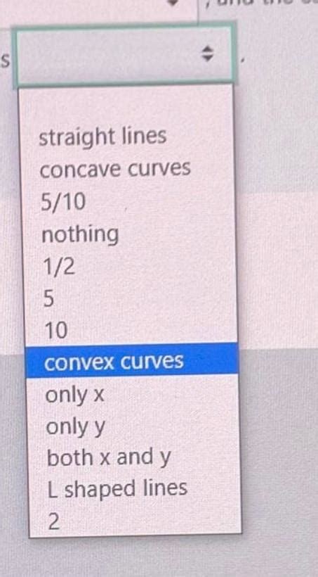 Solved Straight Lines Concave Curves 5 10 Nothing 1 2 510