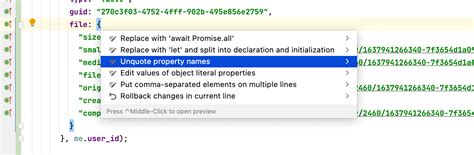 Replace Quotes Around Javascript Object Properties Ides Support