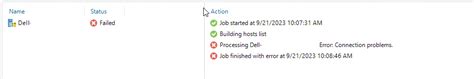 AM Task Failed Error Connection Problems Veeam Community Resource Hub