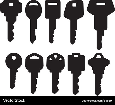 Lock Outline Vector Images Over
