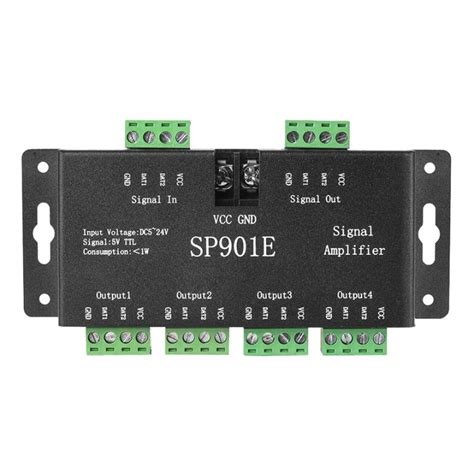 SP901E LED Pixel SPI Signal Amplifier Repeater Addressable LED Strip And Dream Color