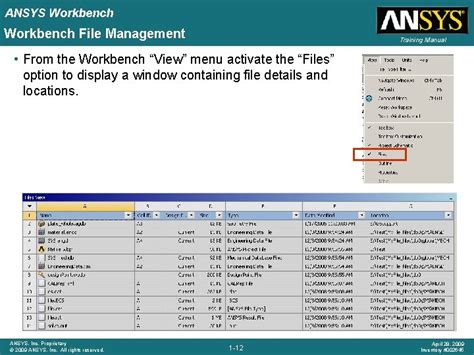 Chapter ANSYS Workbench ANSYS Meshing Application Introduction