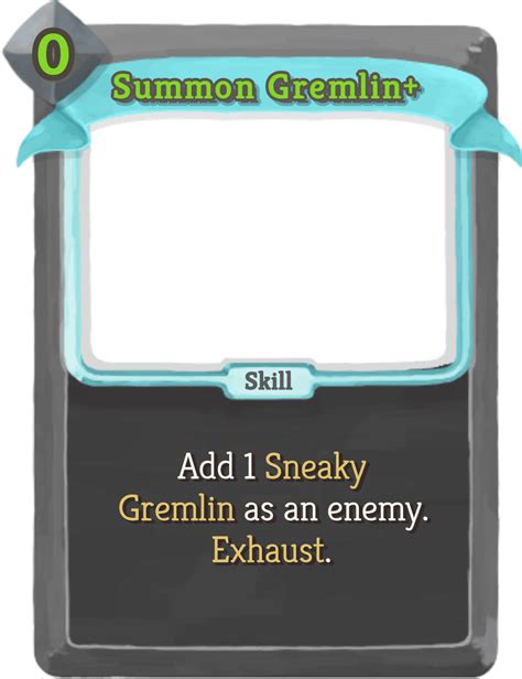 Custom Card Idea Summoning Enemies Rslaythespire