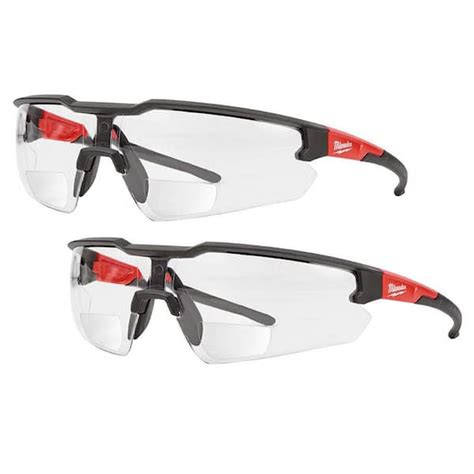 Reviews For Milwaukee Clear 250 Bifocal Safety Glasses Magnified Anti