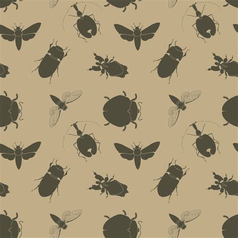 Premium Vector Seamless Vector Pattern With Insects