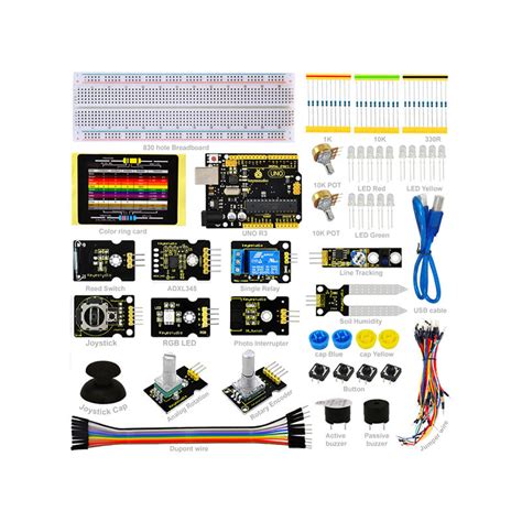 Uno Sensor Starter Kit For Arduino Projects