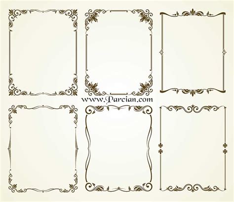 کادر تذهیب فایل لایه باز قاب و حاشیه دانلود کادر لایه باز برای فتوشاپ
