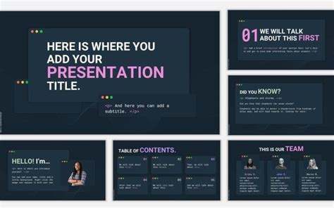 Anyone Can Code Free Presentation Template Desainae