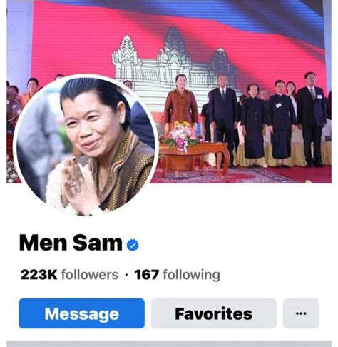 ជនអនាមិក Hack Facebook របស់សម្តេចកិត្តិសង្គហបណ្ឌិត ម៉ែន សំអន យកទៅគ្រប់គ្រង សារព័ត៌មាន នគរវត្ត