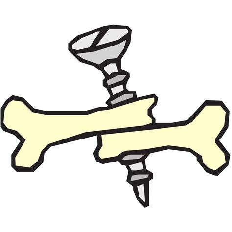 Free Bone With Screw Clipart Image Download High Quality Bone With
