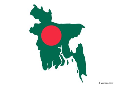 Bangladesh Flag National Symbol Colorful Banner Free Png