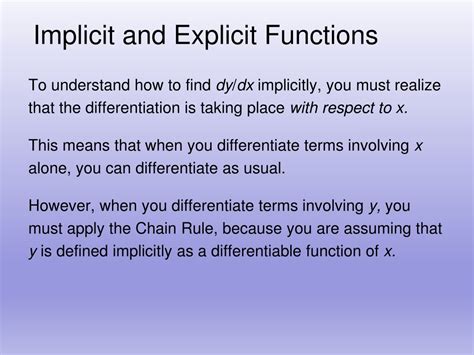 Ppt Math 1910 Chapter 2 Section 5 Implicit Differentiation Powerpoint