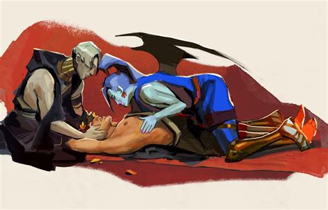 Zagreus Thanatos And Megaera Hades And More Drawn By Wolfythewitch Danbooru