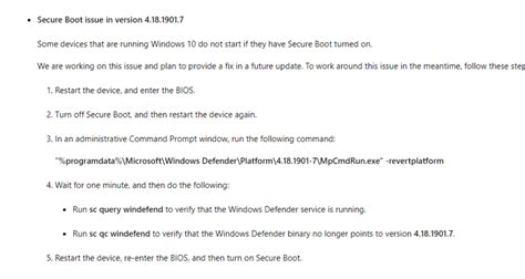 Windows Defender Update Stops Pcs From Booting Windows Spiceworks