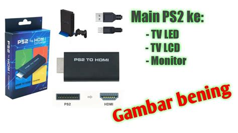 Review PS2 To HDMI Converter Main PS2 Di TV LED LCD Monitor YouTube