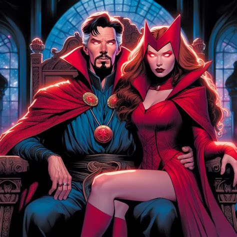 Wanda X Dr Strange In Scarlet Witch Marvel Doctor Strange Marvel Marvel Characters Art