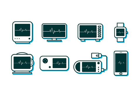 Monitoring Vector Art Icons And Graphics For Free Download