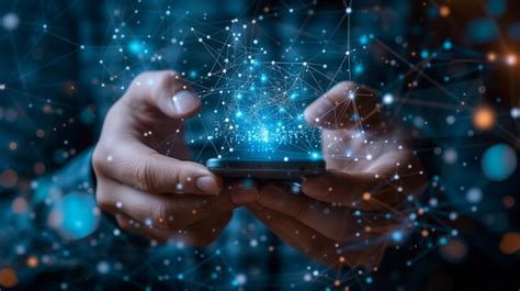 Premium Photo Futuristic Concept Of Digital Connectivity From Smartphone