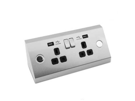 Usb Power Station Surface Mount With Socket And Dual Usb Charger See Switches