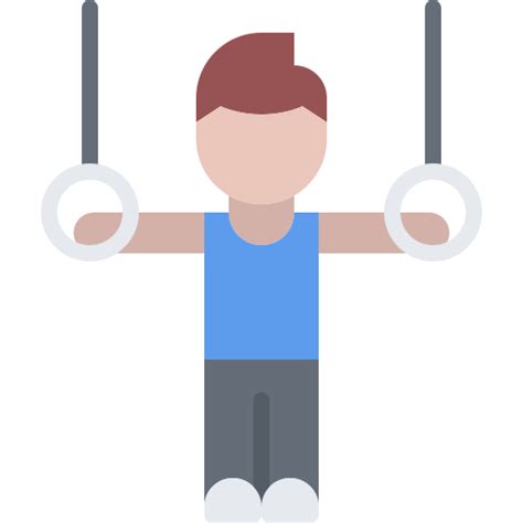 Gymnastics Coloring Flat Icon