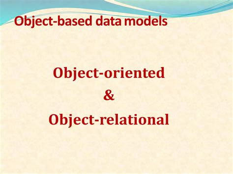 Type Of Database Models Pptx Databases Computer Software And Applications