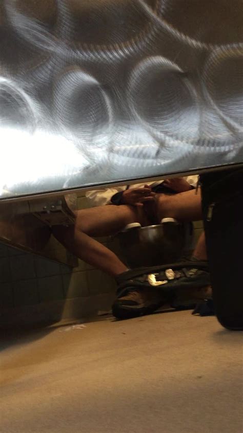 Homeless Caught Jerking Off In Public Restroom Spy Thisvid Com