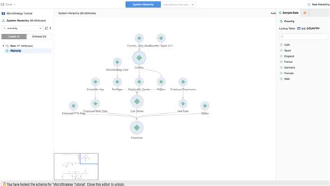 browse objects in the hierarchy editor