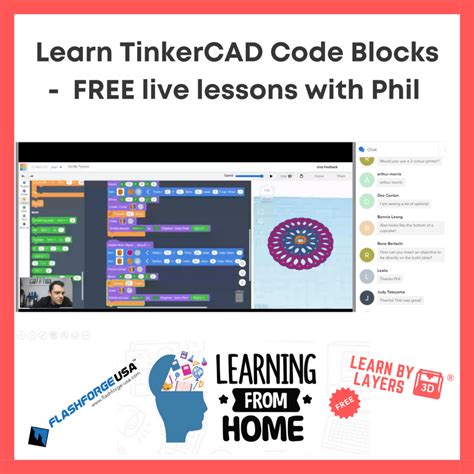 3d Printing Live Tinkercad Code Blocks Learnbylayers