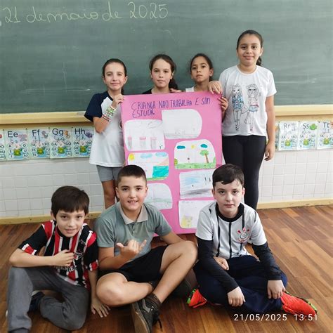 Trabalho Infantil é Tema De Pesquisa Na Turma Do 4º Ano B