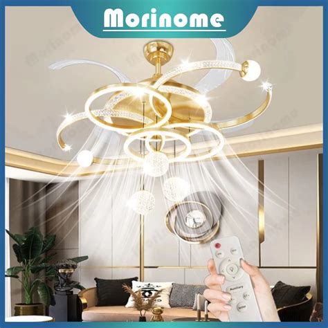 Jual Lampu Kipas Angin Ruang Tamu Lampu 110 70cm Lampu Gantung Mewah Lampu Plafon Kipas Angin 6