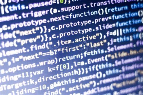 Javascript Code Computer Programming Source Code Abstract Screen Of