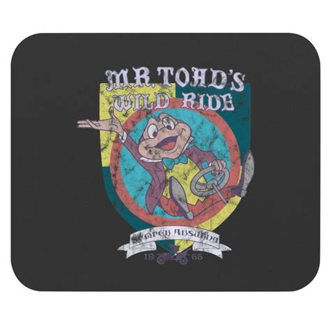 Mr Toads Wild Ride 1955 Vintage Texture Mr Toads Wild Ride Mouse Pads Sold By Zonnya