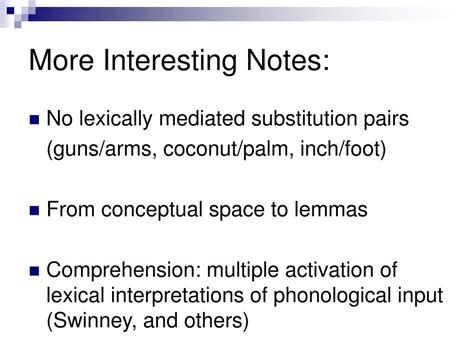 Ppt Lexical Retrieval Processes Semantic Field Effects Powerpoint Presentation Id 1253484