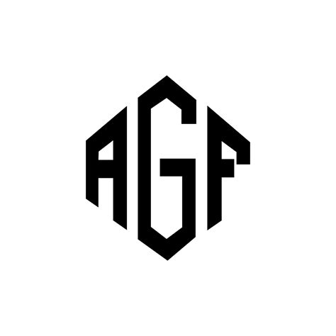 Agf Letter Logo Design With Polygon Shape Agf Polygon And Cube Shape Logo Design Agf Hexagon