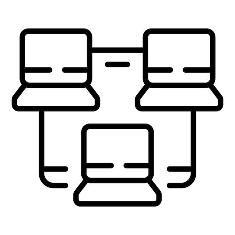 Premium Vector Workflow Network Icon Outline Vector Work Process