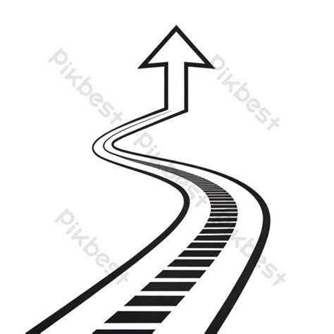 A Stylized Black Line Drawing Representing An Upward Arrow Png Images Png Free Download Pikbest