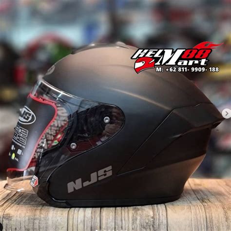 Njs Kairoz Solid Helm Half Face Helm Njs Helmjabodetabek