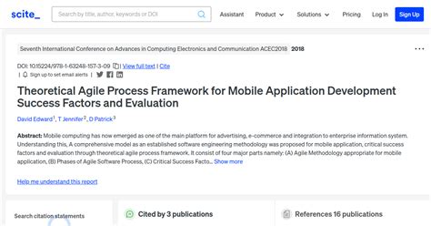 Theoretical Agile Process Framework For Mobile Application Development Theoretical Agile Process Framework For Mobile Application Development
