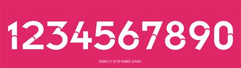 숫자 세트 벡터 번호 알파벳 독특한 요소 디자인을위한 화려한 화려한 현대 동적 평면 디자인 로고 기업 정체성 응용 프로그램 크리에이티브 포스터 및 더 많은 스톡